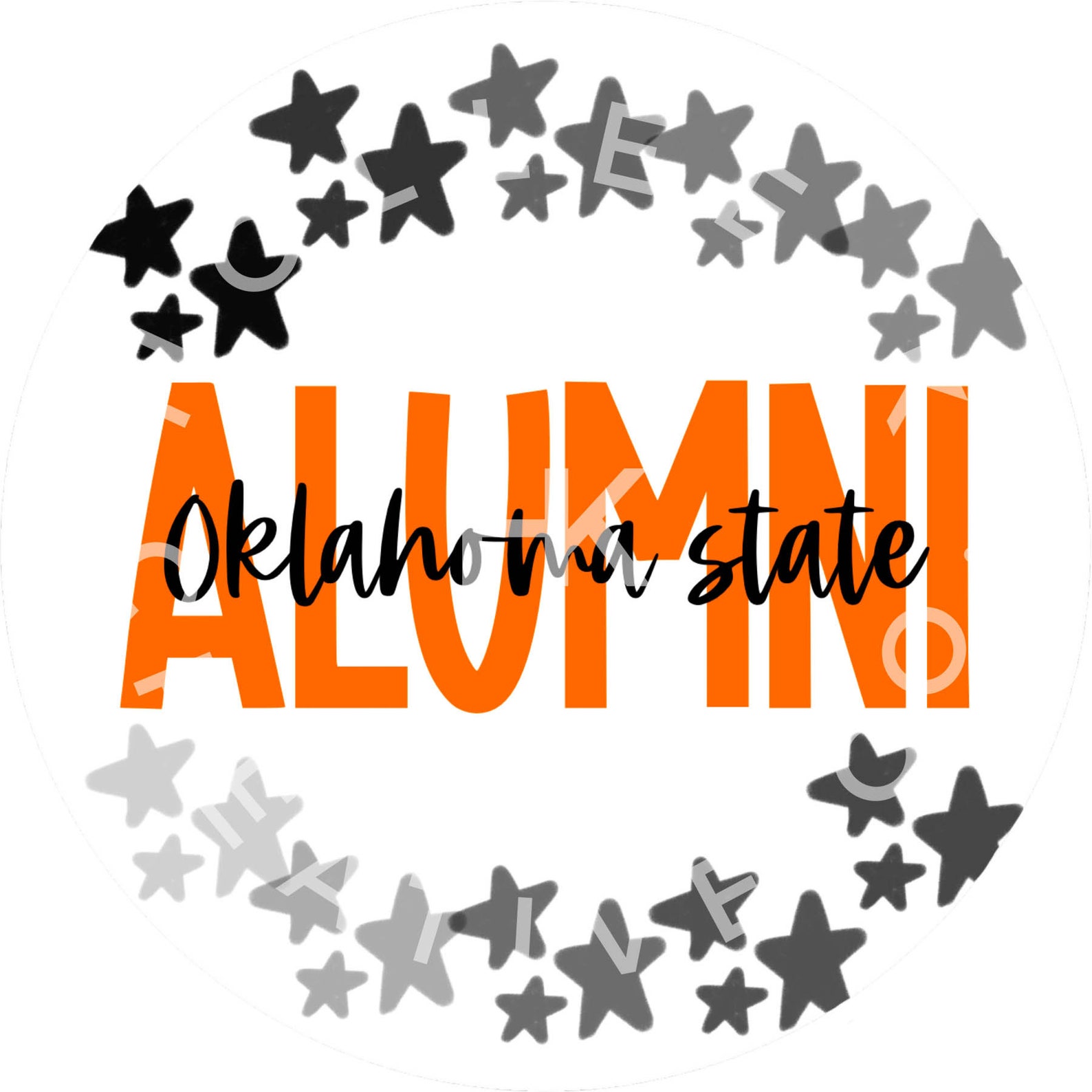 Oklahoma State Alumni 3" Gameday Button© - Etsy