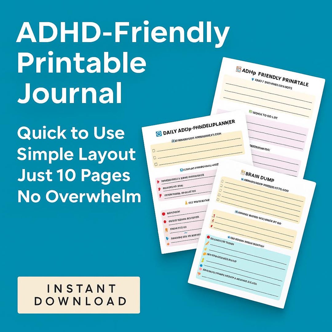 Adhd Therapy Workbook Adhd Planner Adult Adhd Late Diagnosis ...