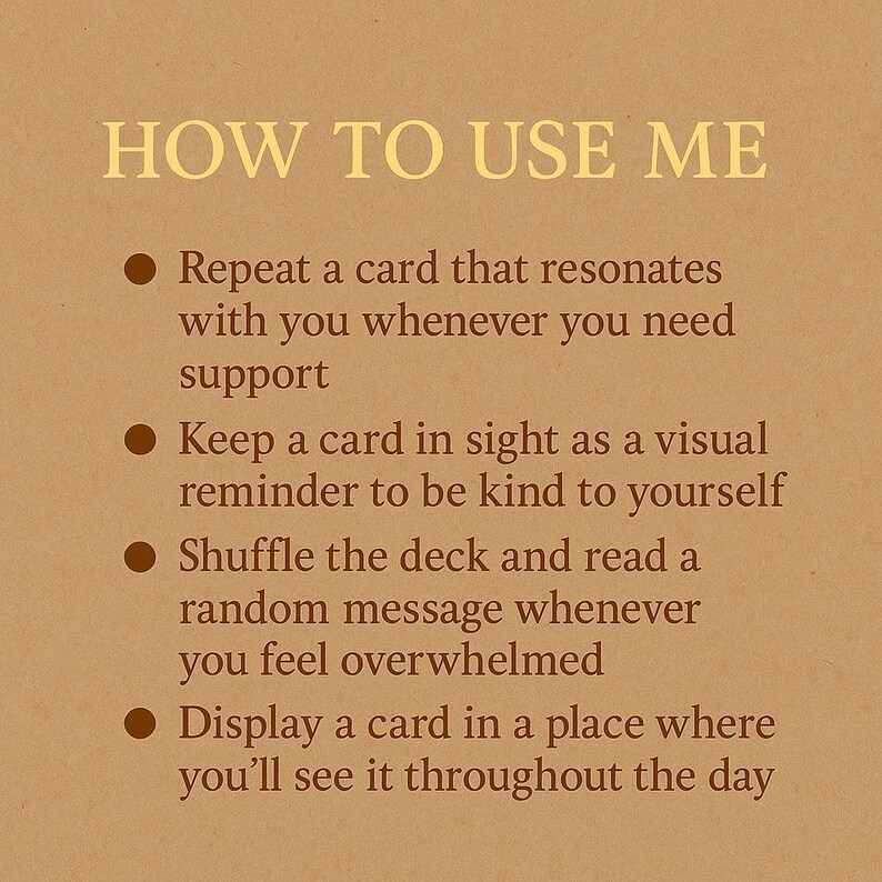 Burnout Recovery Affirmation Cards Printable Digital Deck for ...