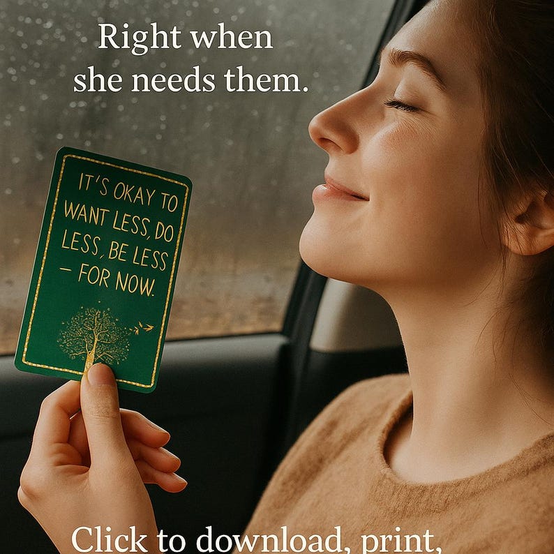 Burnout Recovery Affirmation Cards Printable Digital Deck for ...