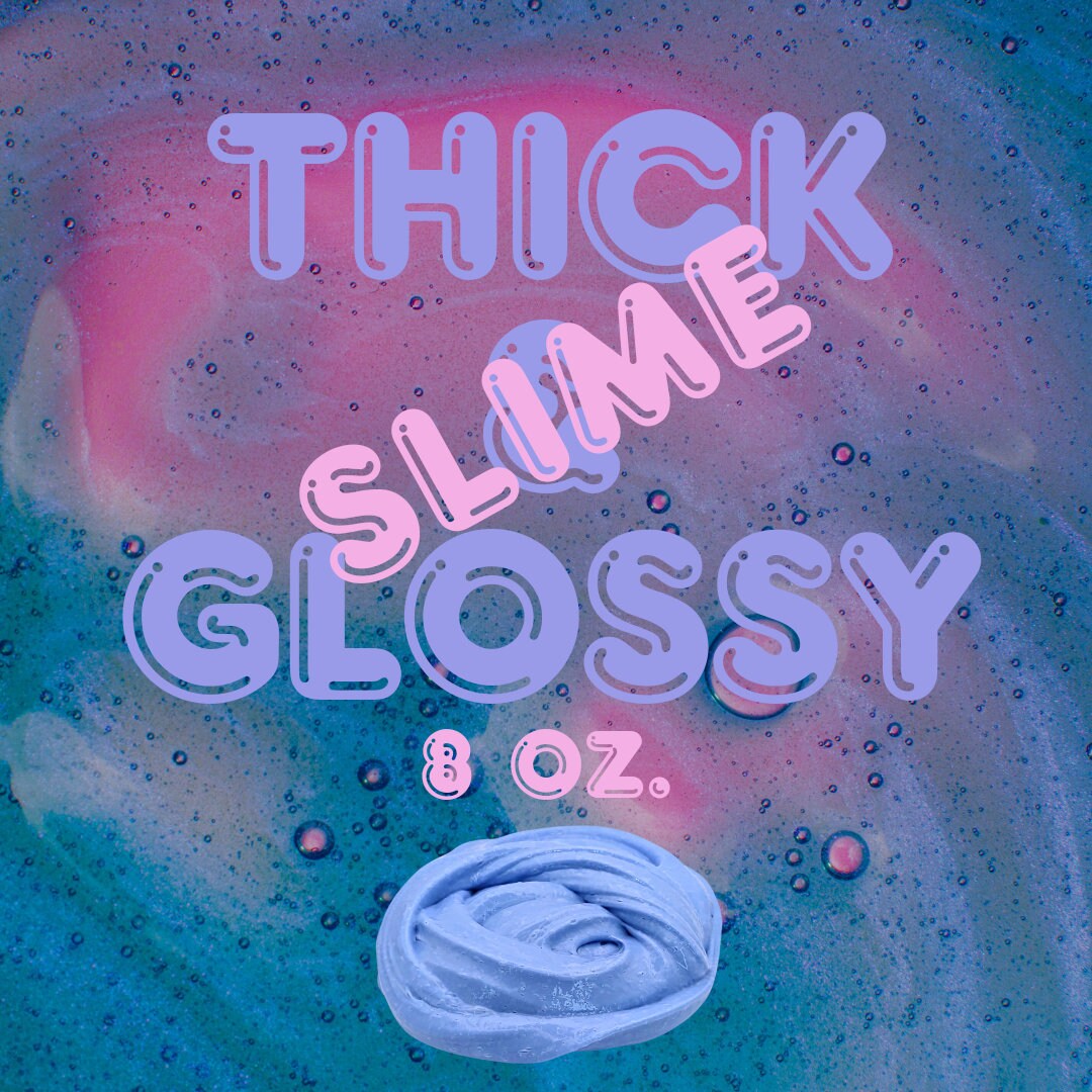 8 Oz. Thick Glossy Slime Cute Charms Unscented Option Agere ...