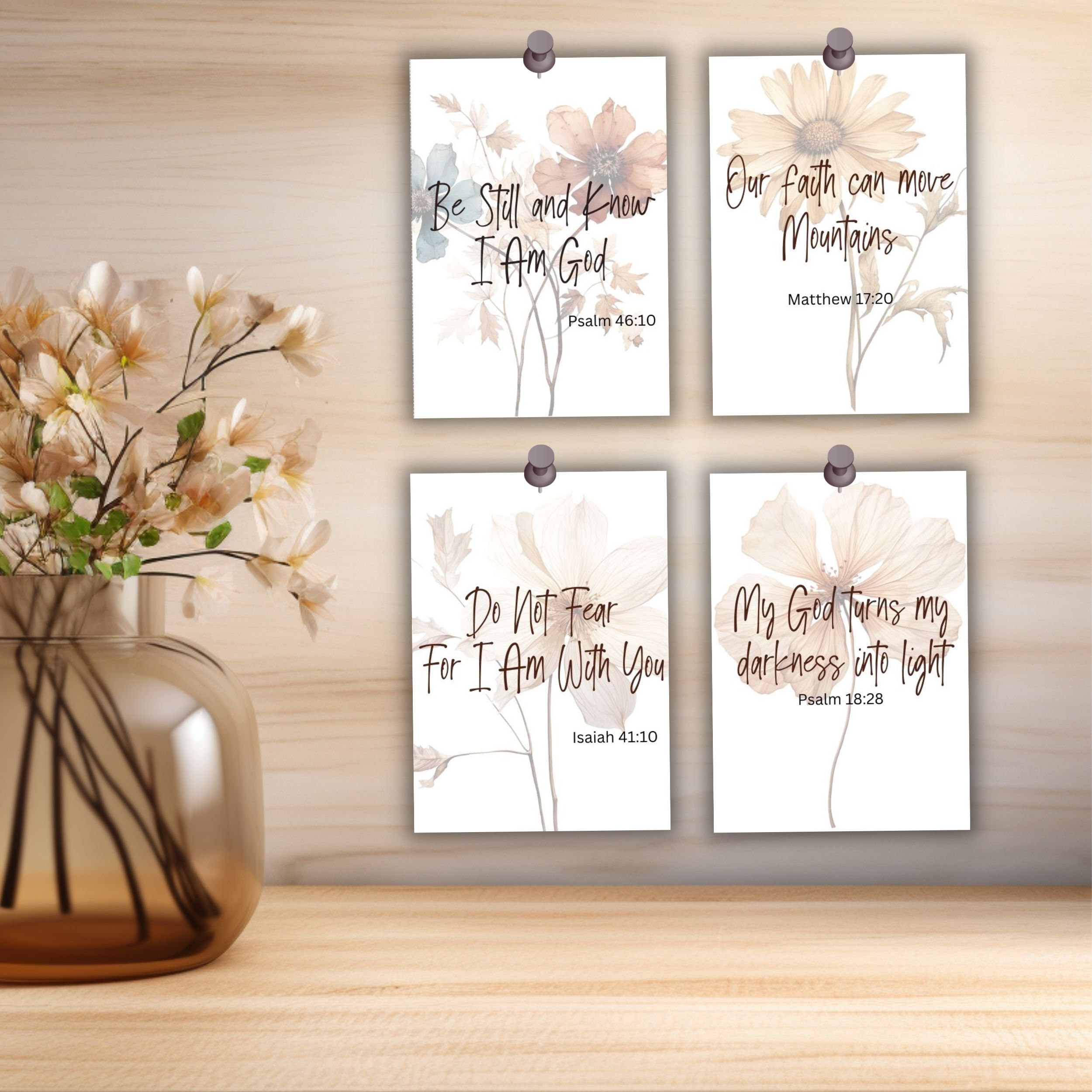 Scripture Affirmation Cards, Instant Download, Printable, Bible Verses ...