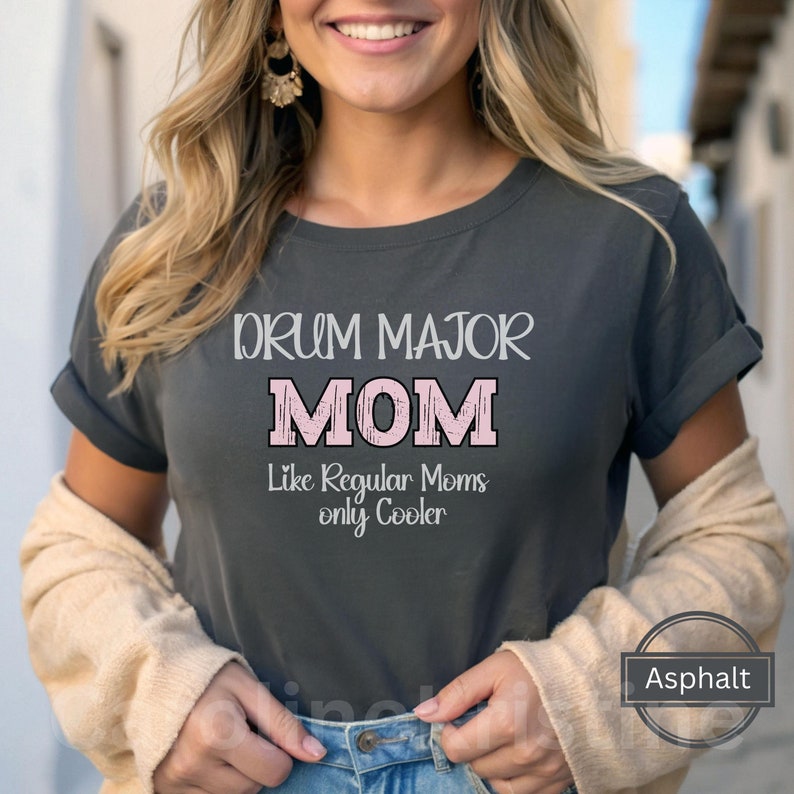 Drum Major Mom Shirt, Marching Band Mom Tee, High School Band Mom T ...