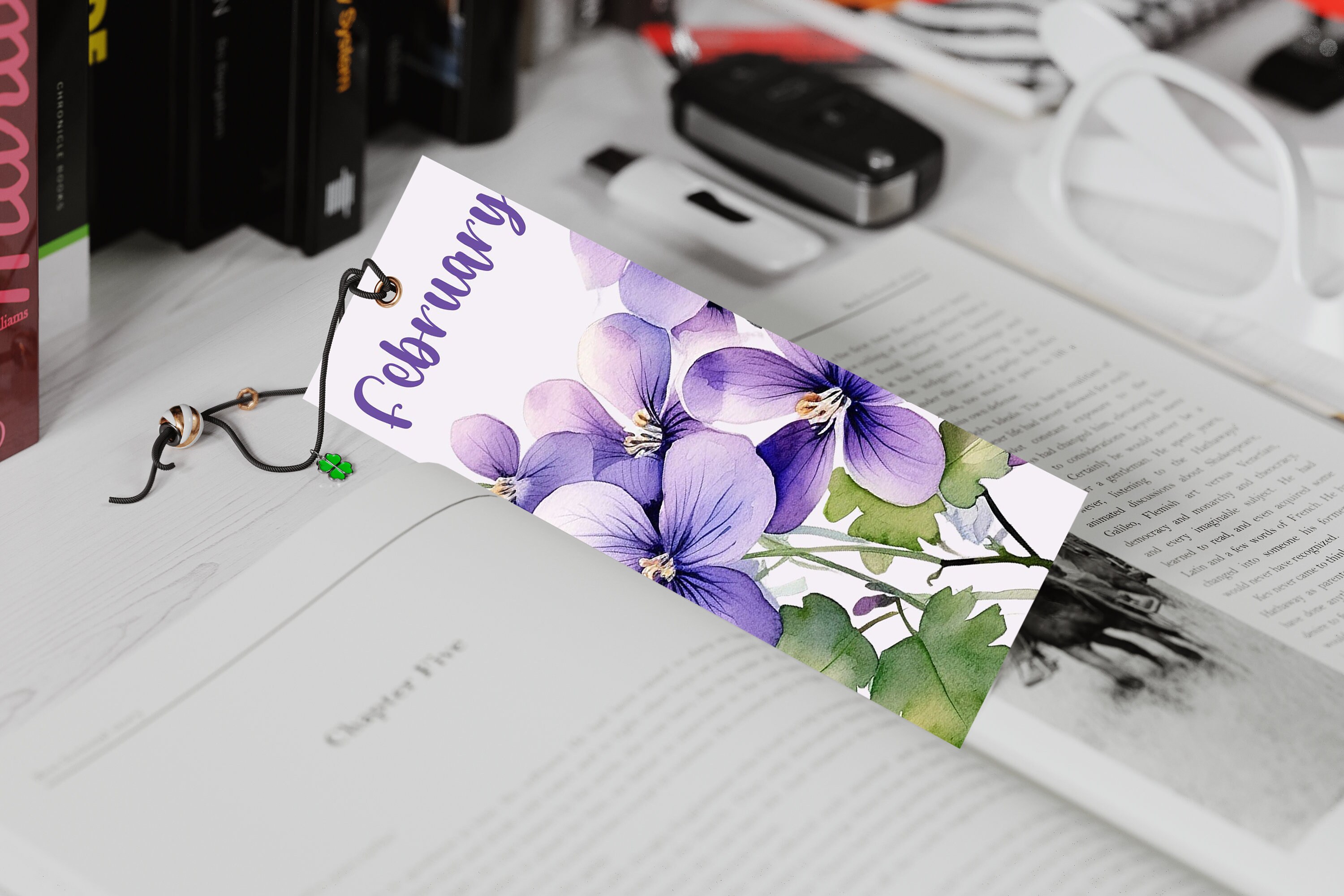 Birth Month Flower Printable Bookmarks, 12 Book of the Month Birth ...