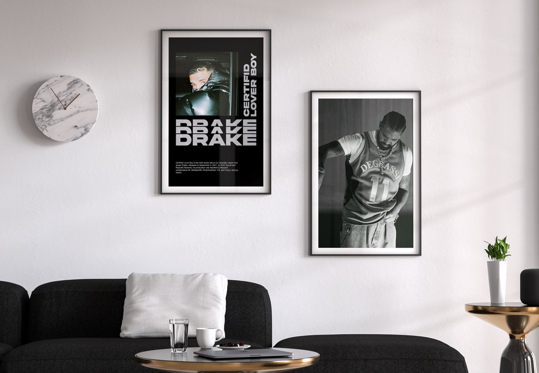 Drake Set of 2 Posters, Drake Poster, Drake Album Cover, Rap Classics ...