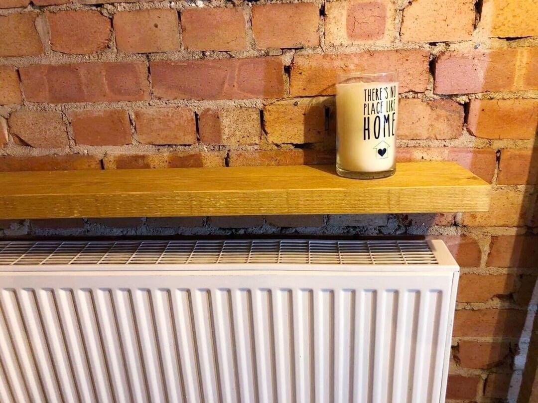 Radiator Shelves Rustic Reclaimed Wooden Floating Shelf With - Etsy UK