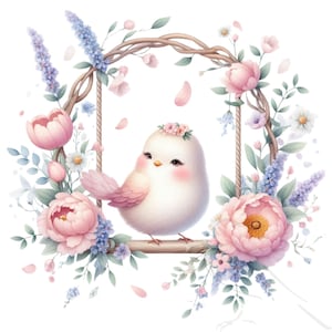 Spring Bird Clipart, Instant Download, Bird Illustrations for Crafts ...