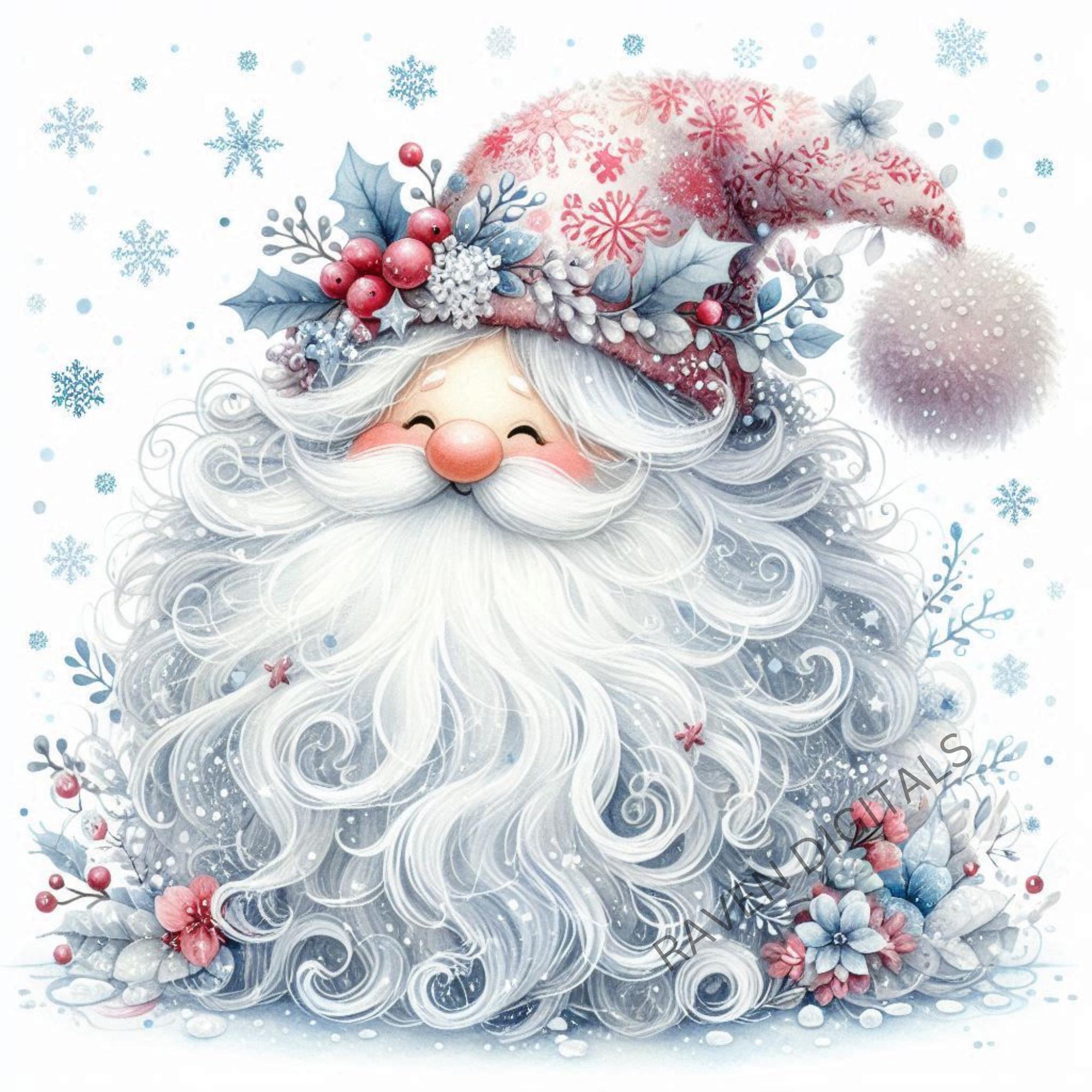 Winter Gnome, Gnome Clipart, Watercolor Gnome Clipart, Winter Holiday ...