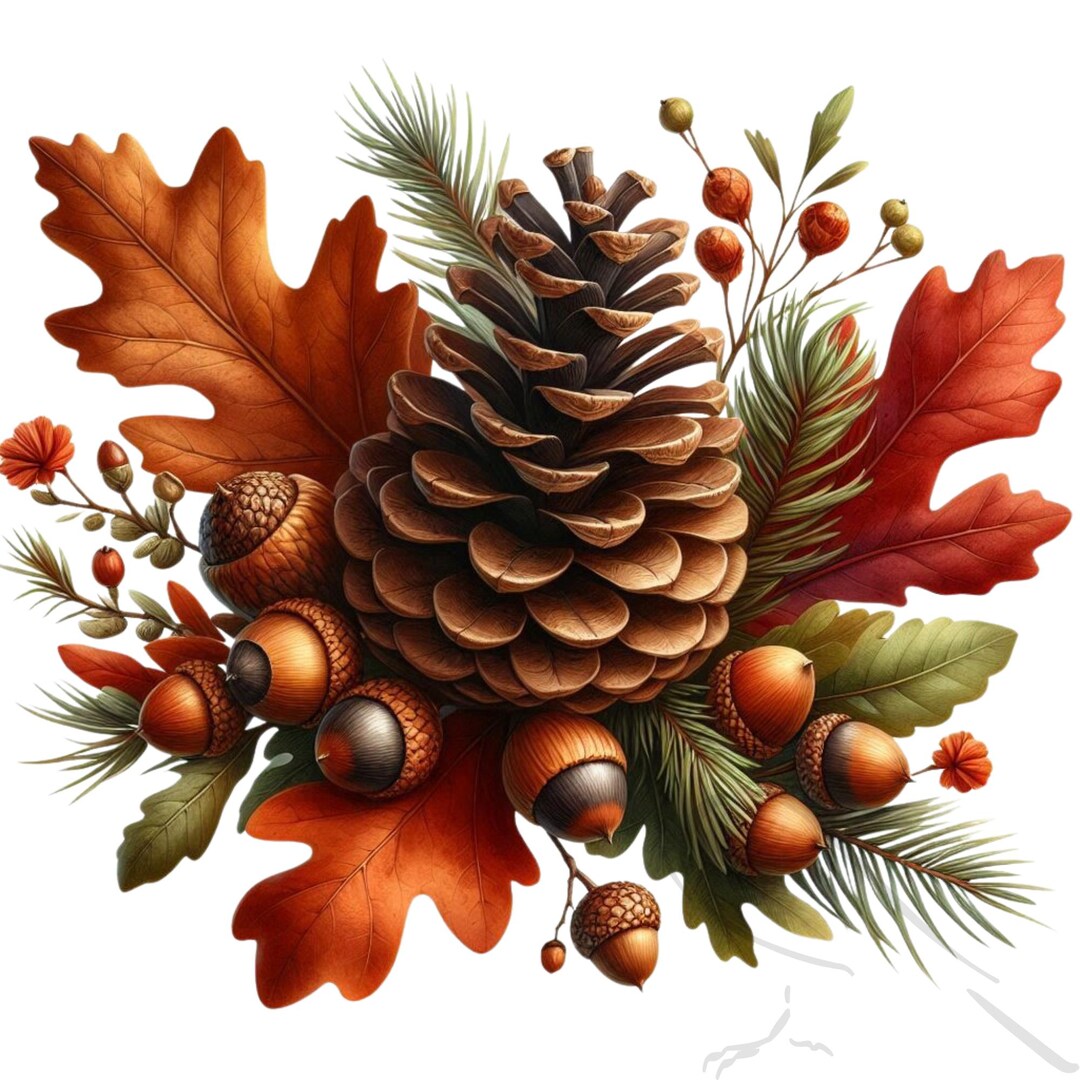 Autumn Clipart Set: 12 Fall PNG Images for Commercial Use - Etsy