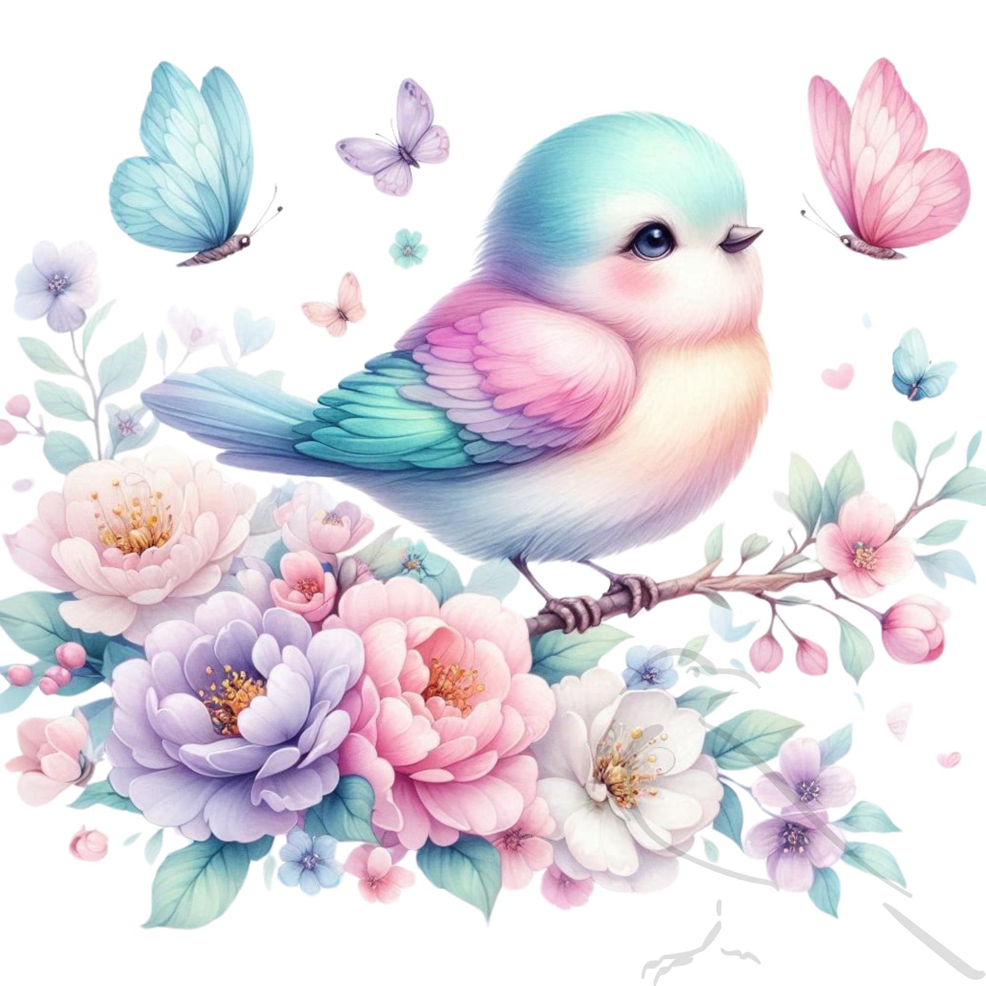 Spring Bird Clipart, Instant Download, Bird Illustrations for Crafts ...