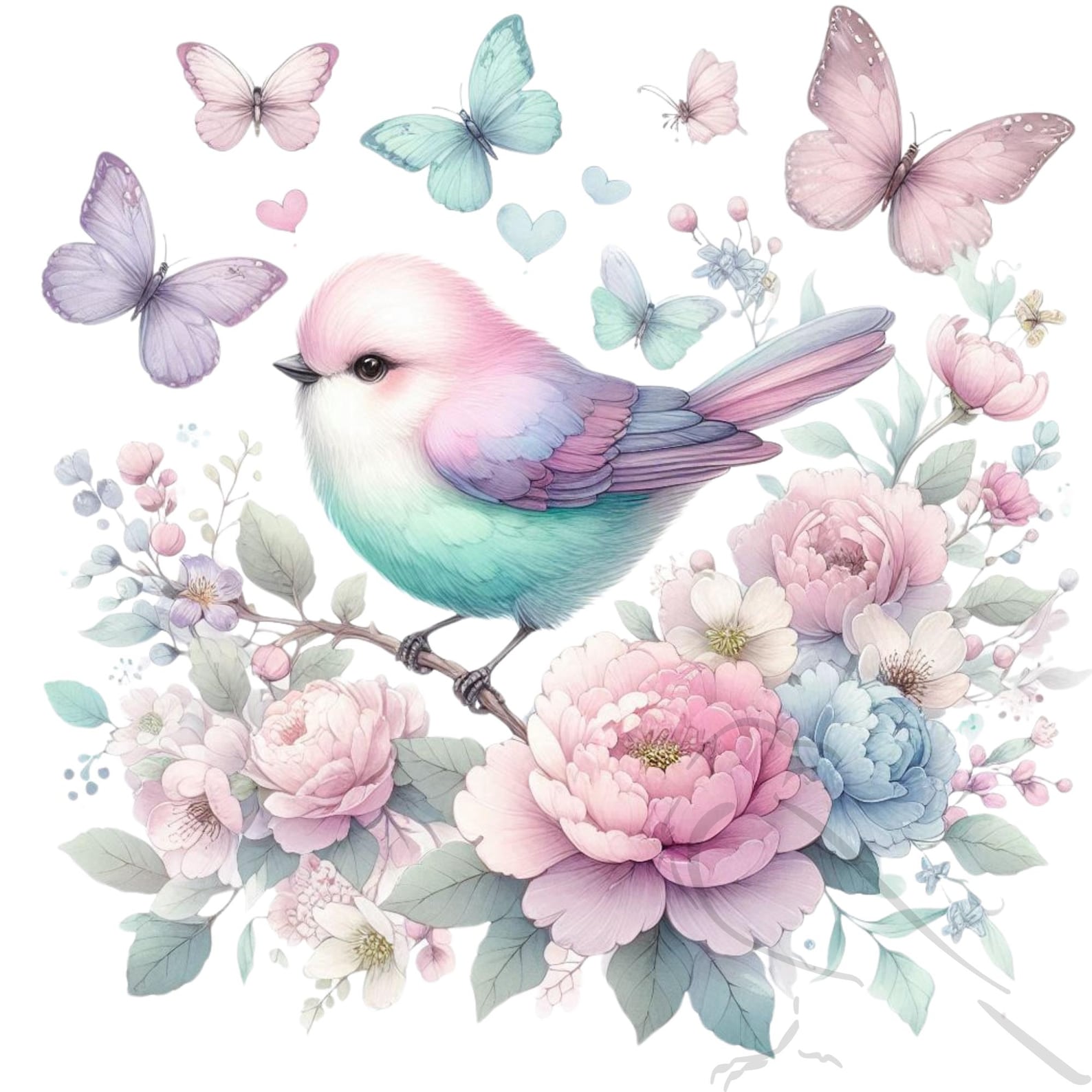 Spring Bird Clipart, Instant Download, Bird Illustrations for Crafts ...