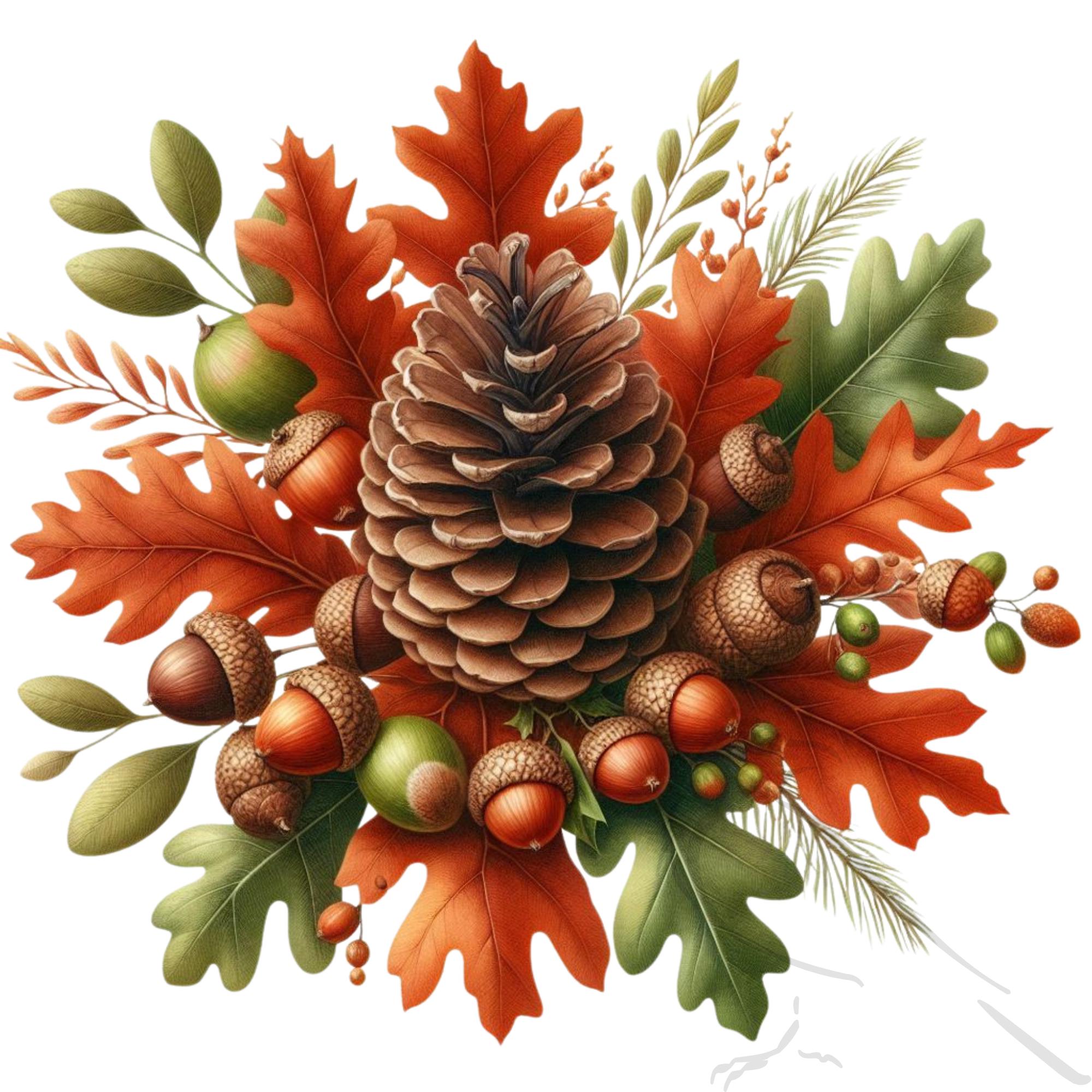 Autumn Clipart Set: 12 Fall PNG Images for Commercial Use - Etsy