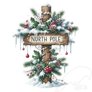 Christmas Clipart Bundle - North Pole 18 PNG Transparent Images for ...