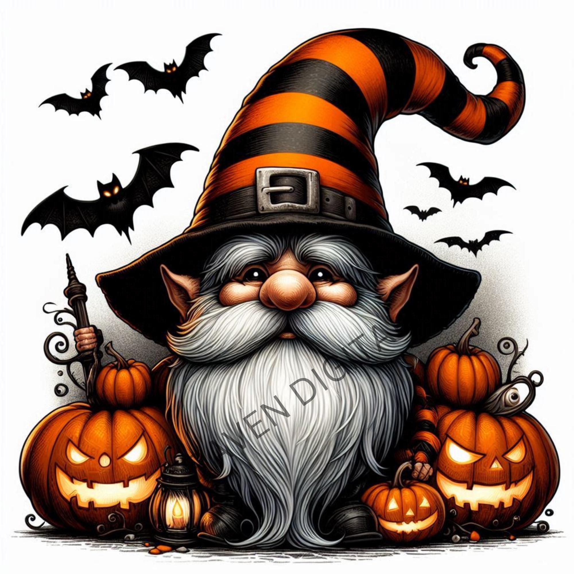 Halloween Clipart, Gnome PNG, Halloween Gnomes Clipart, Gnomes PNG ...