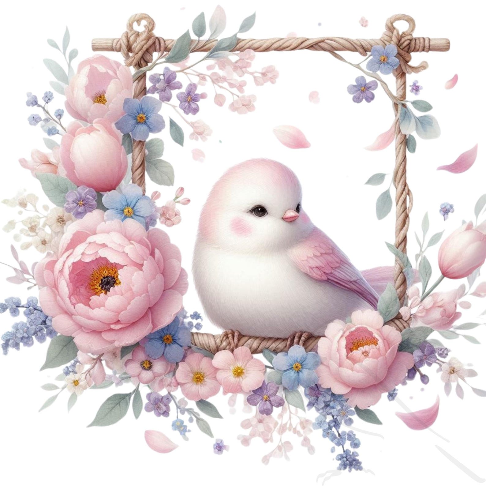 Spring Bird Clipart, Instant Download, Bird Illustrations for Crafts ...