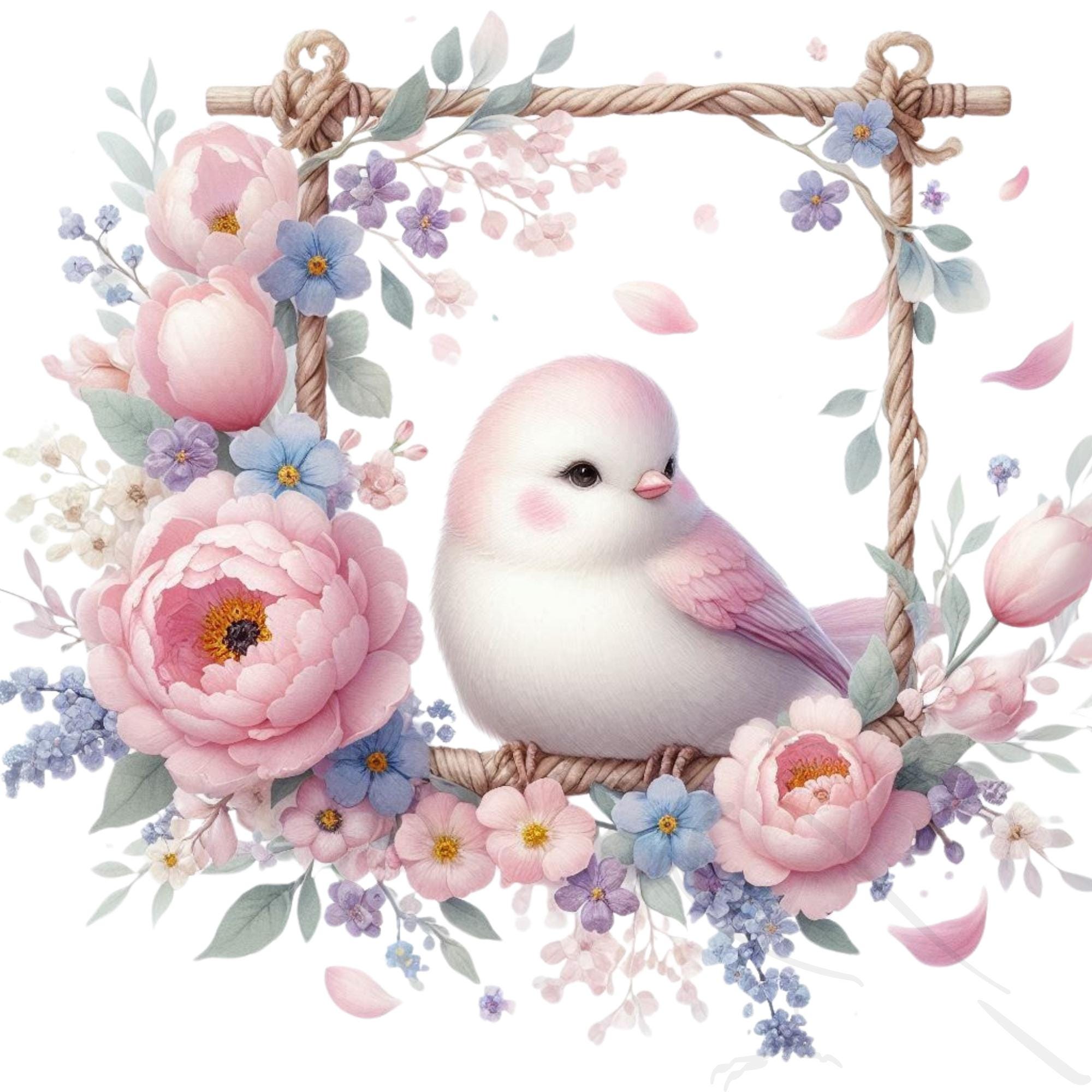 Spring Bird Clipart, Instant Download, Bird Illustrations for Crafts ...