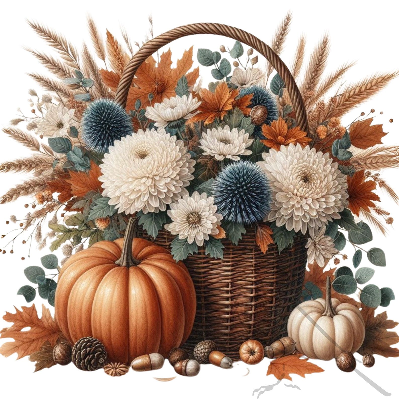 Autumn Clipart Set: Fall PNG Images for Commercial Use - Etsy