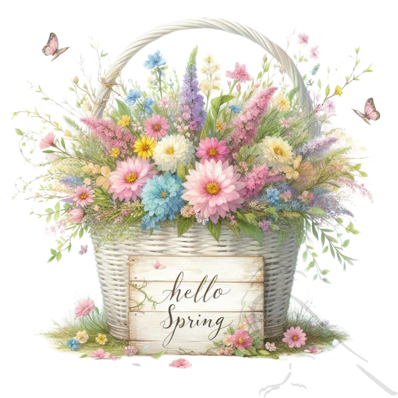 Spring Flowers Clipart Bundle: Floral PNG Designs (commercial Use) - Etsy
