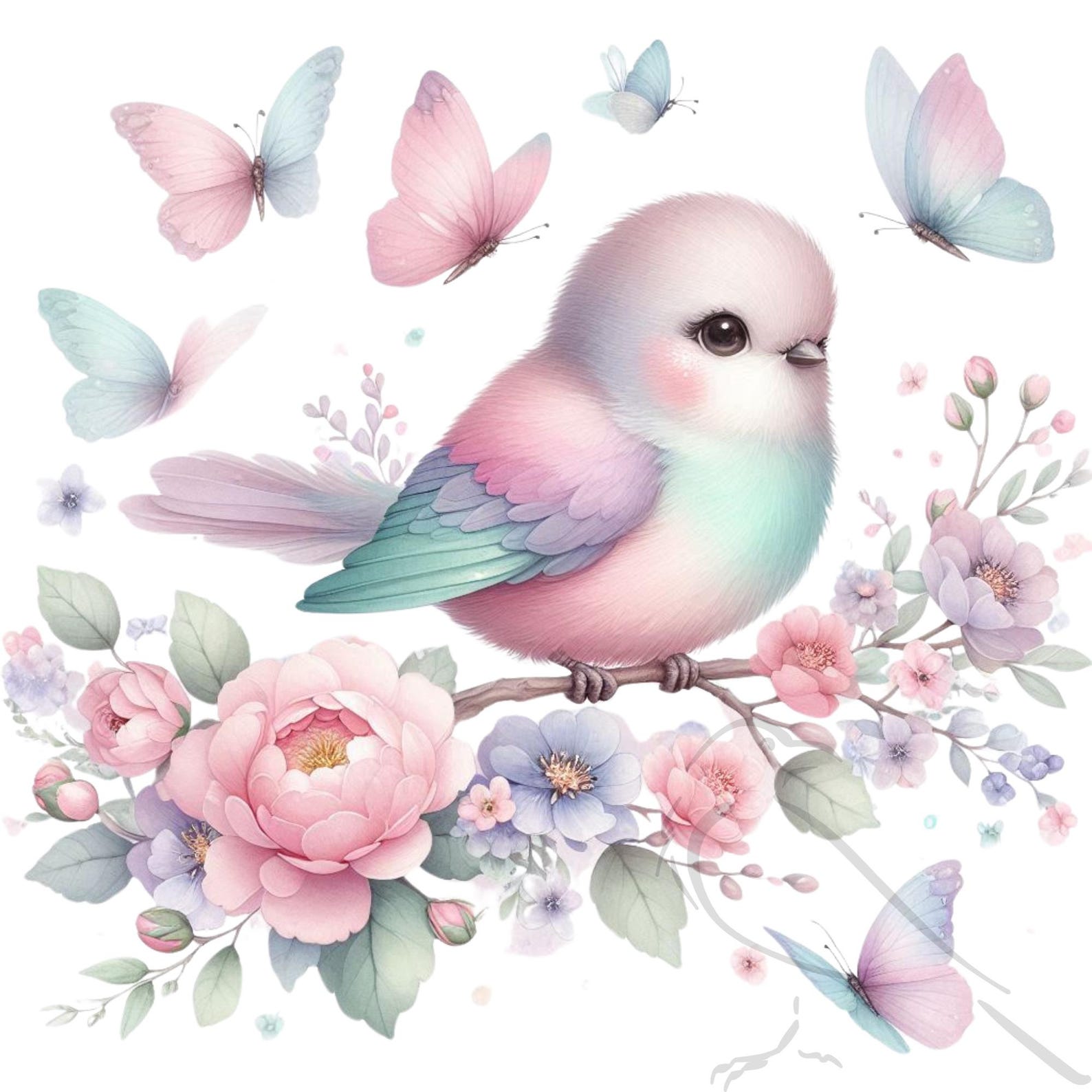 Spring Bird Clipart, Instant Download, Bird Illustrations for Crafts ...