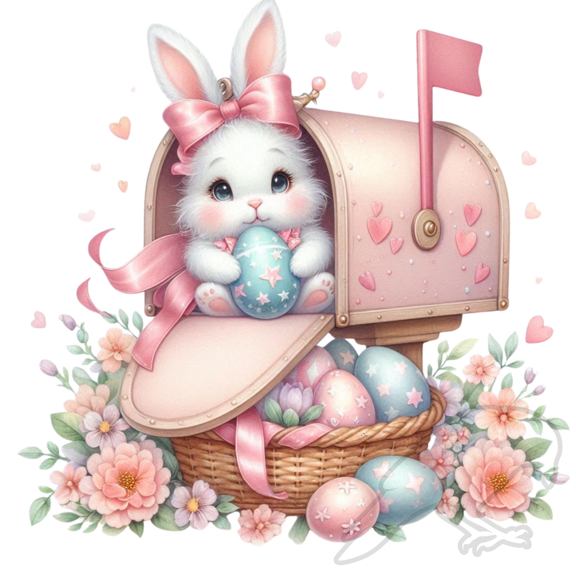 Watercolor Easter Clipart: 18 PNG Set (commercial Use) Transparent ...