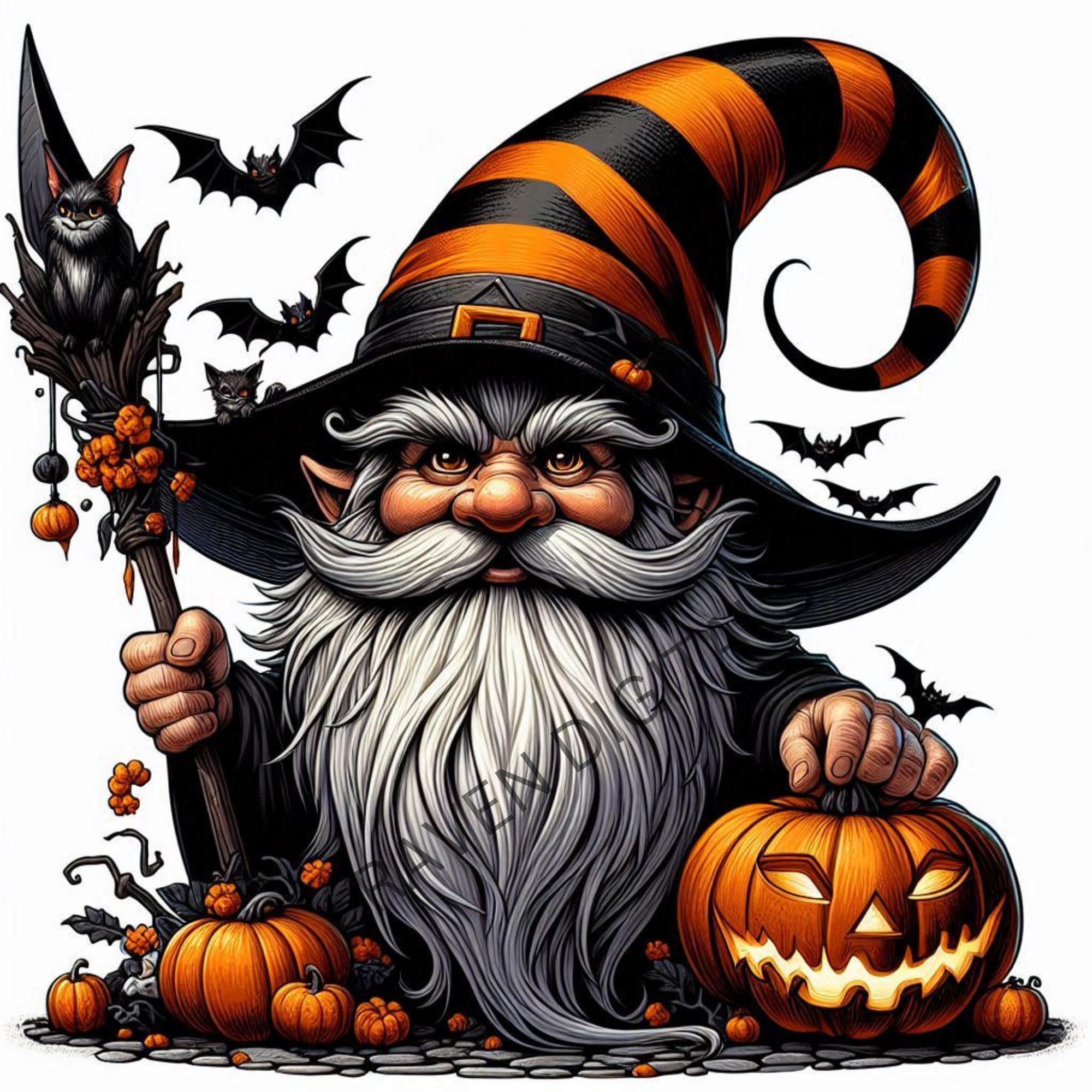 Halloween Clipart, Gnome PNG, Halloween Gnomes Clipart, Gnomes PNG ...