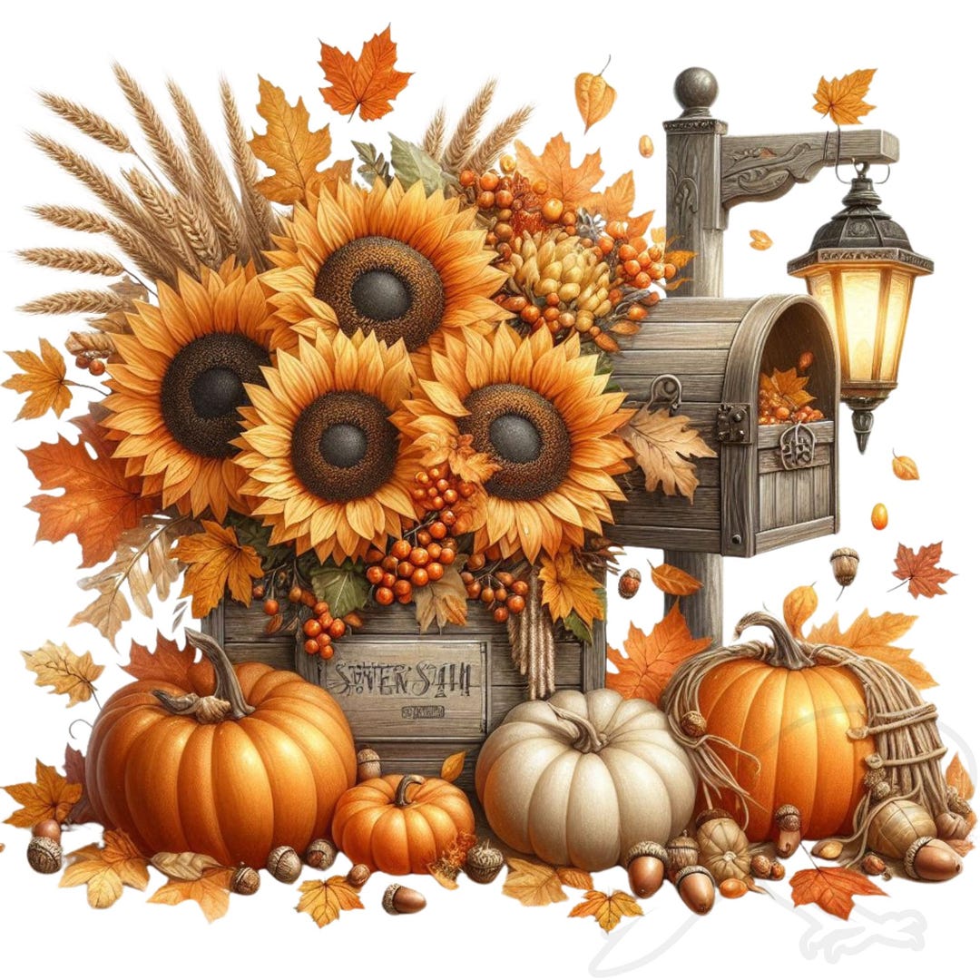 Autumn Clipart Set, Fall PNG Images, Commercial Use - Etsy