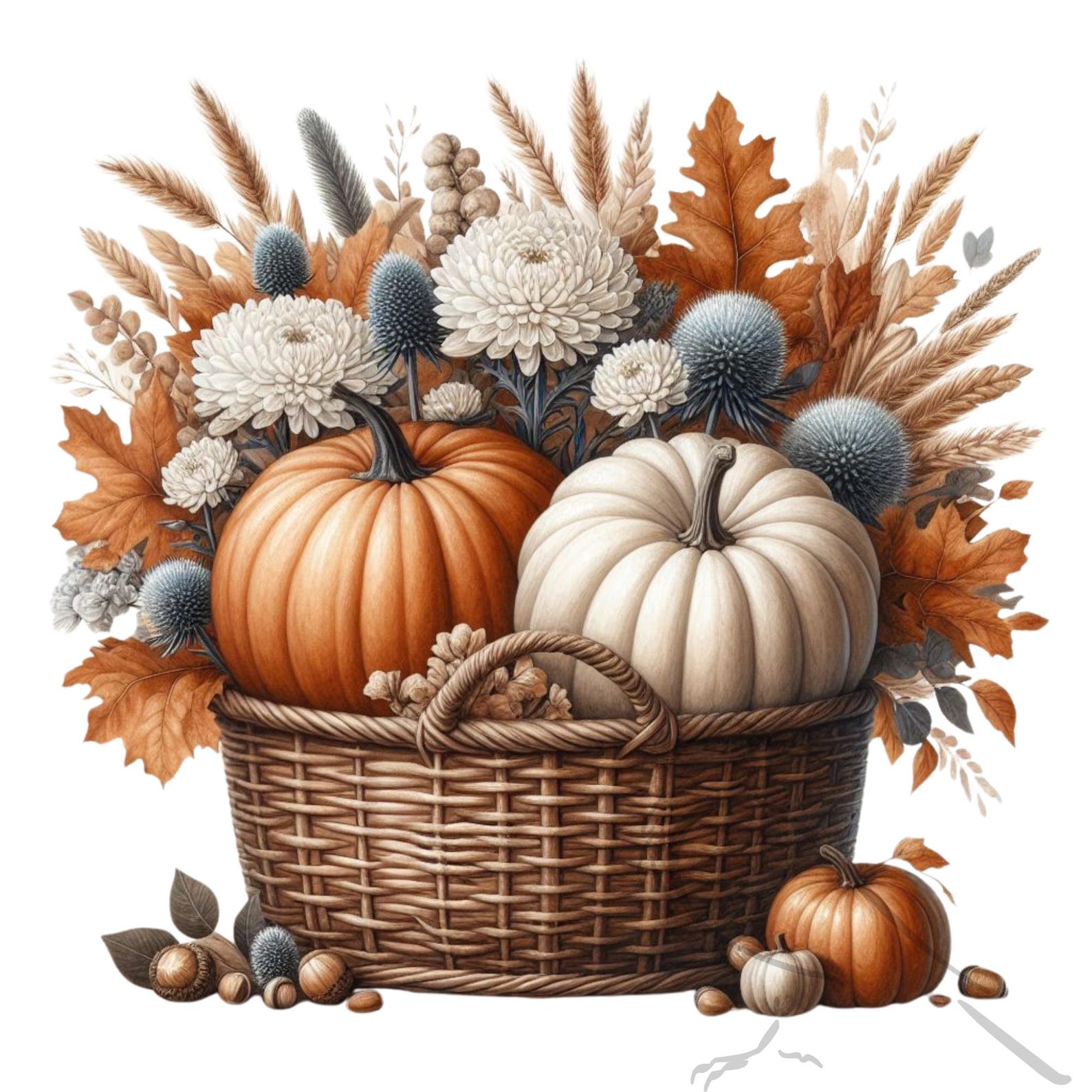 Autumn Clipart Set: Fall PNG Images for Commercial Use - Etsy