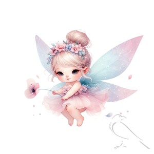 Fairy Clipart Collection - Watercolor Clipart 25 PNG Files Transparent ...