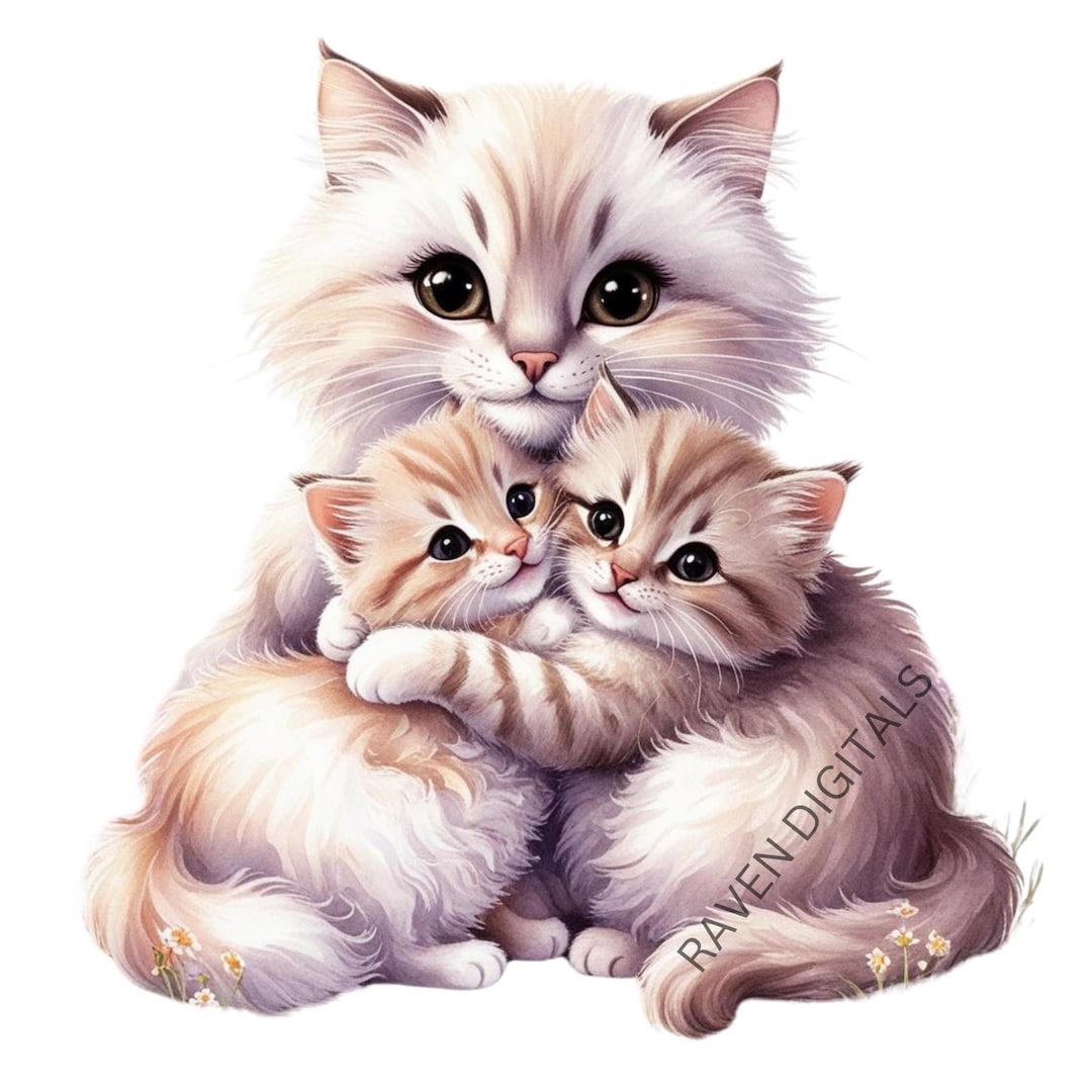 Cat Clipart Set Perfect for Your Creative Projects Commercial Use, Set ...