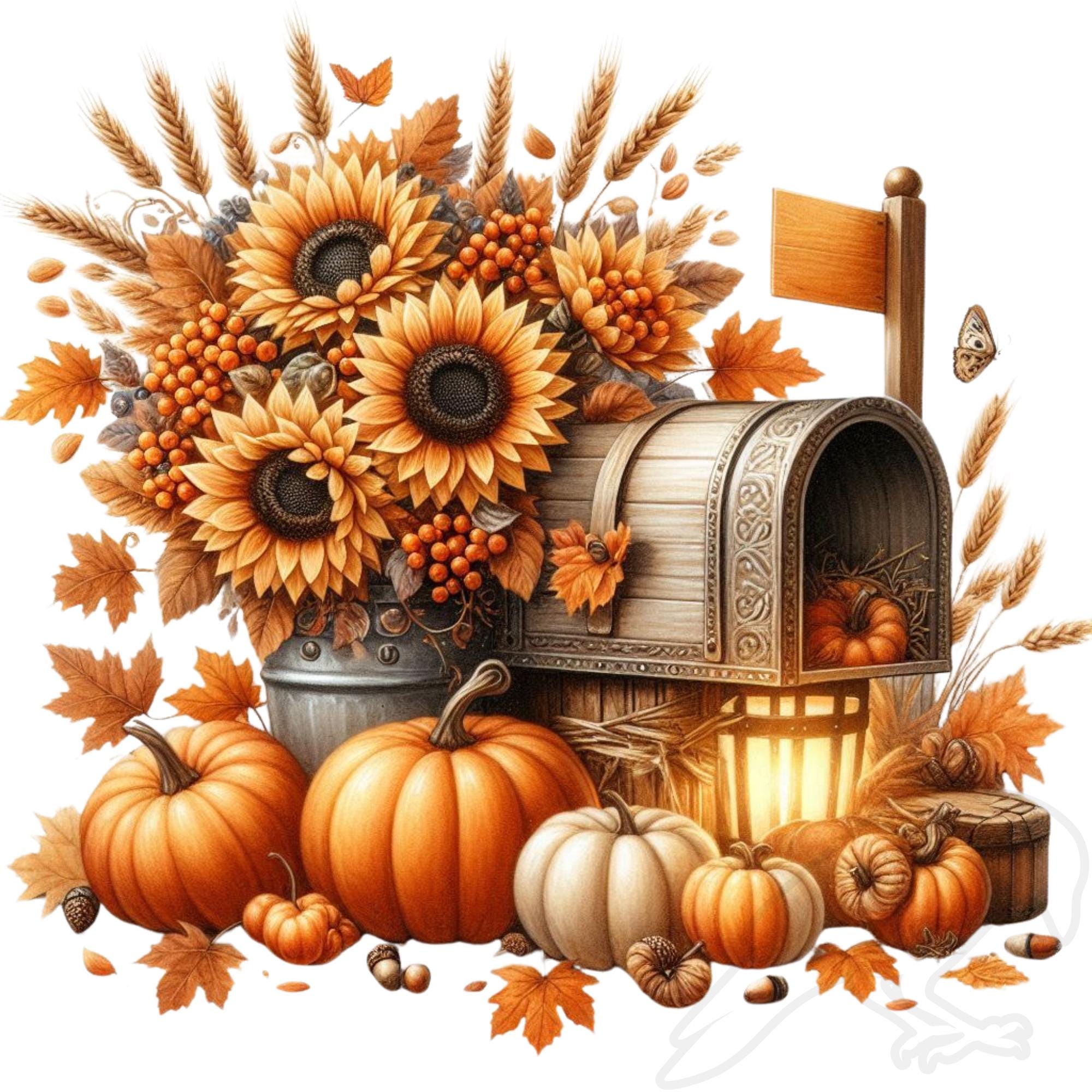 Autumn Clipart Set, Fall PNG Images, Commercial Use - Etsy