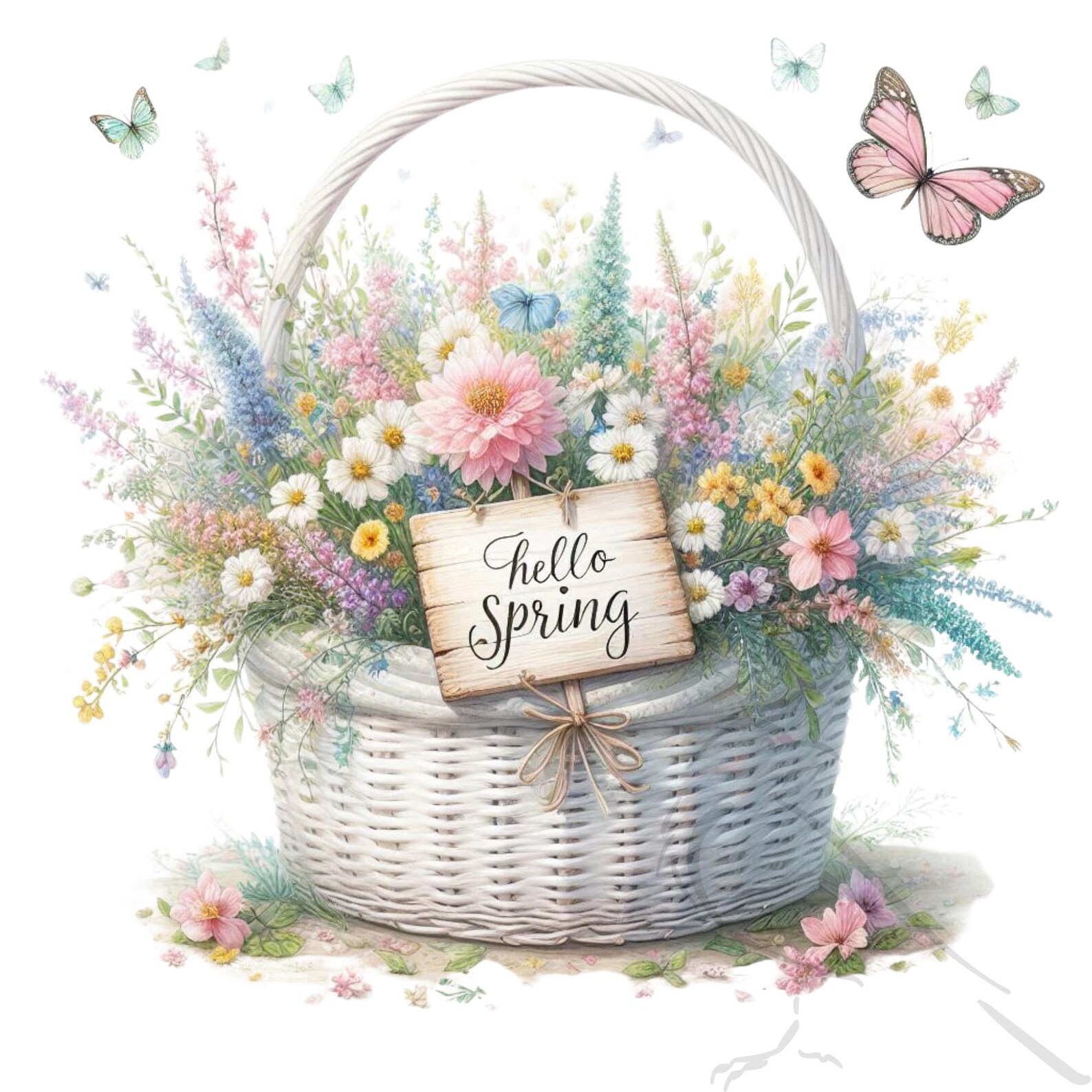 Spring Flowers Clipart Bundle: Floral PNG Designs (commercial Use) - Etsy