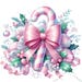Watercolor Candy Cane Christmas Clipart: PNG Set (digital Download) - Etsy