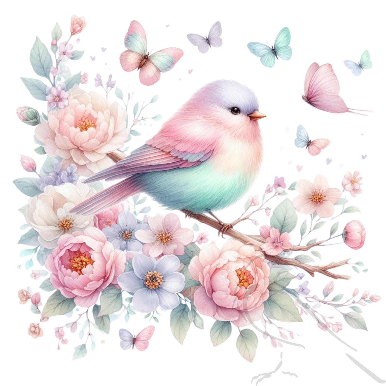 Spring Bird Clipart, Instant Download, Bird Illustrations for Crafts ...