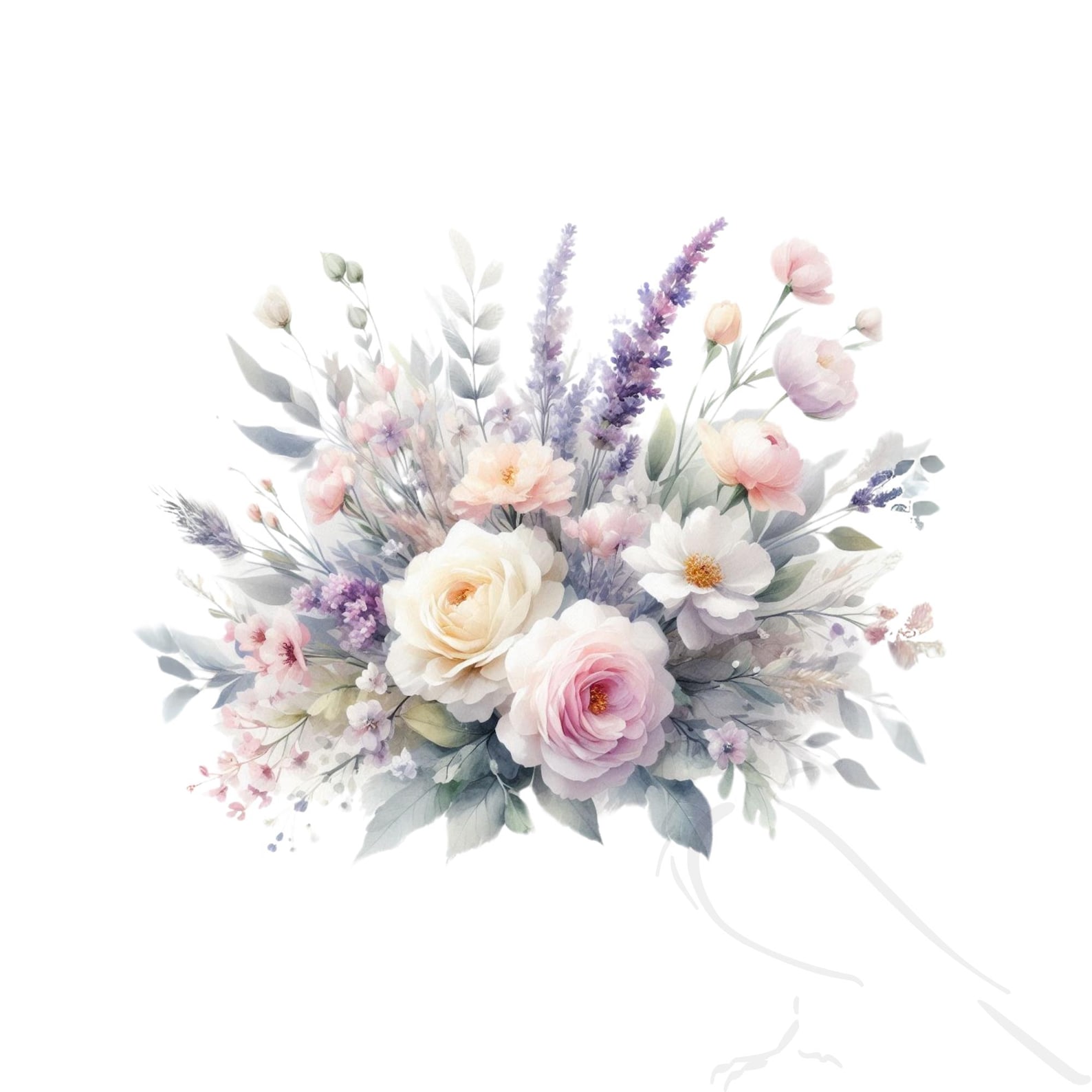 Watercolor Spring Floral Clipart: 24 Flower PNG Set (digital Download ...