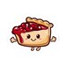 Cherry Pie Sticker, Cute Smiling Cherry Pie, Foodie Stickers, Planner ...