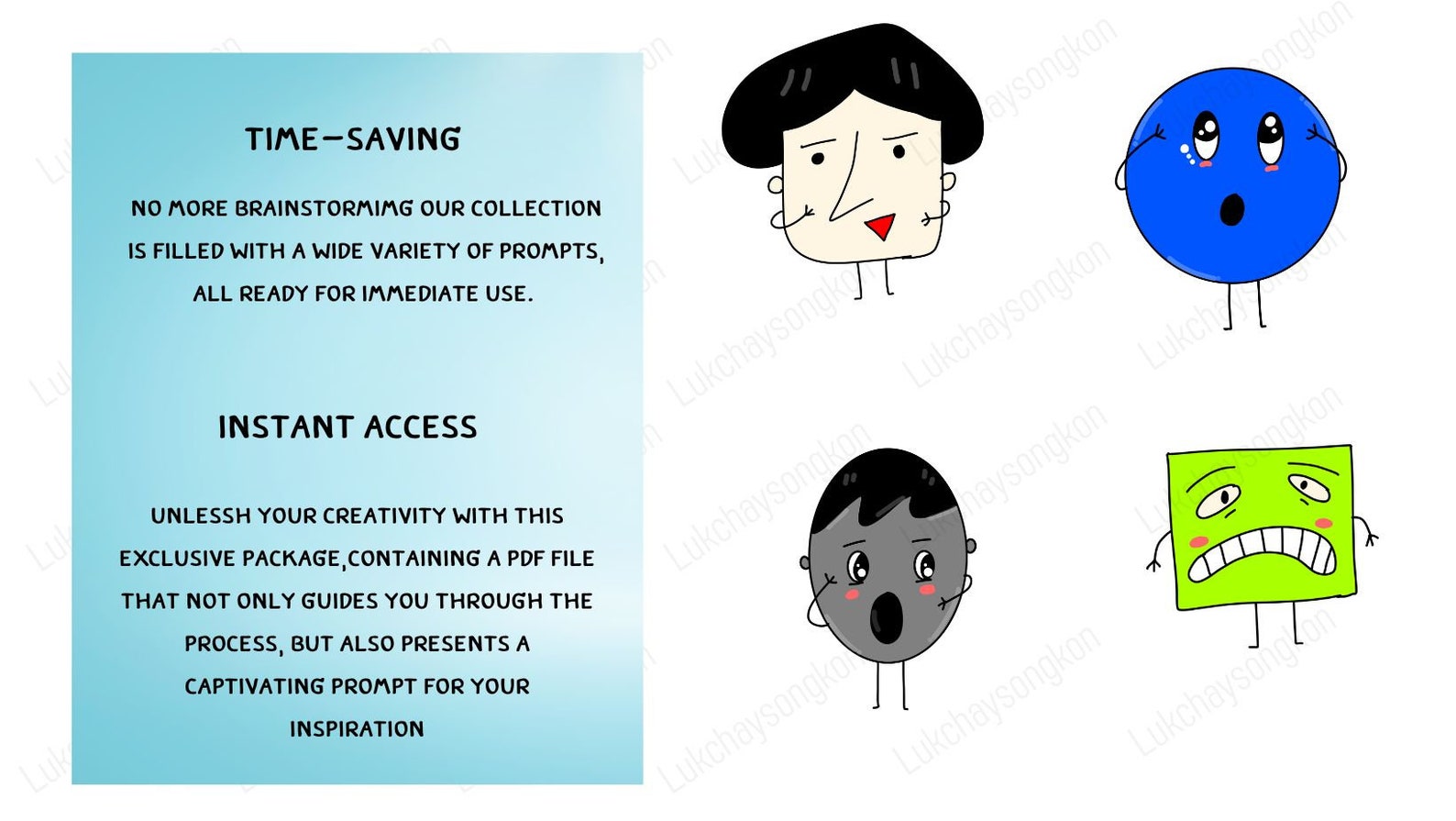 100 Face Cartoon Clip Art,100 Png Face Cartoon Digital Art,bundle ...