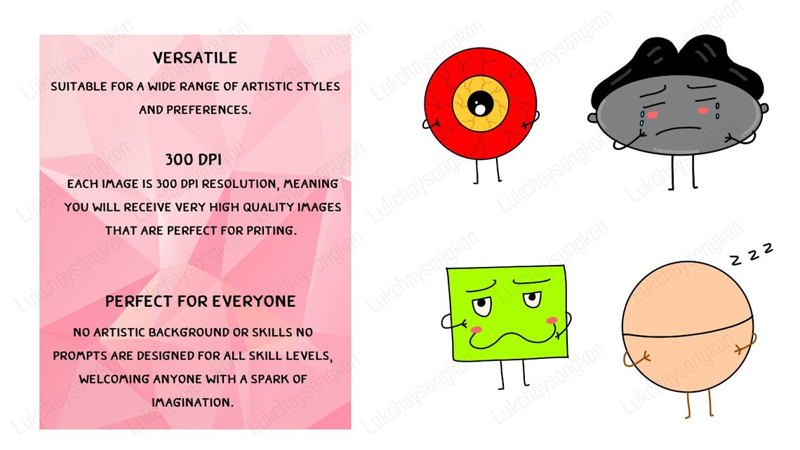 100 Face Cartoon Clip Art,100 Png Face Cartoon Digital Art,bundle ...