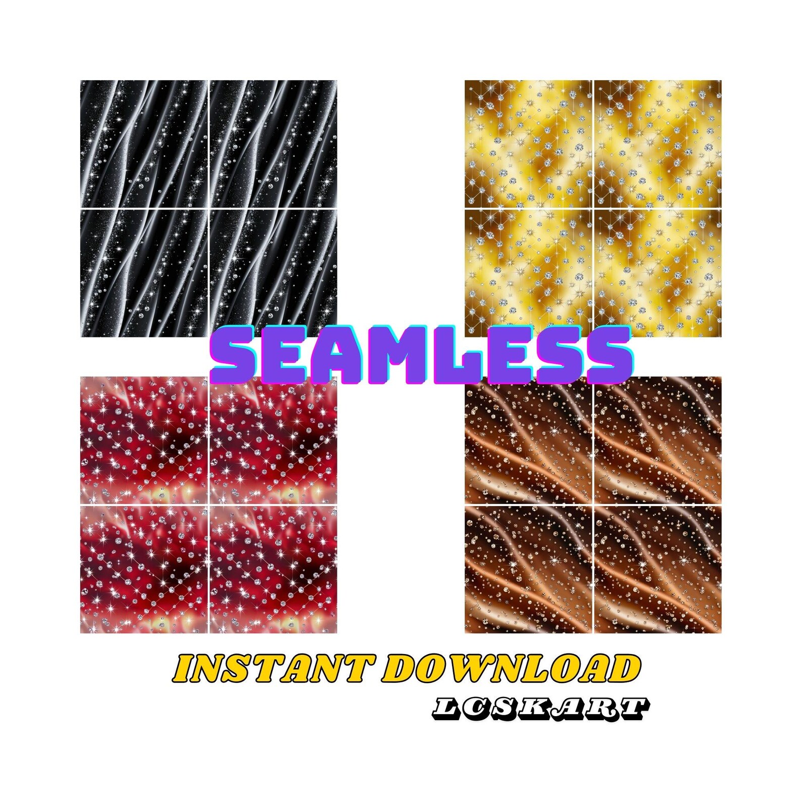 Seamless Diamond Ground Patterns Gradient Digital Papers,seamless ...