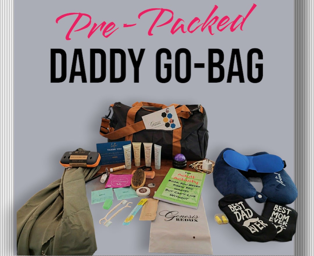 Pre-packed Hosptial Dad Go-bag New Dad Survival Kit - Etsy