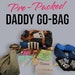 Pre-packed Hosptial Dad Go-bag New Dad Survival Kit - Etsy