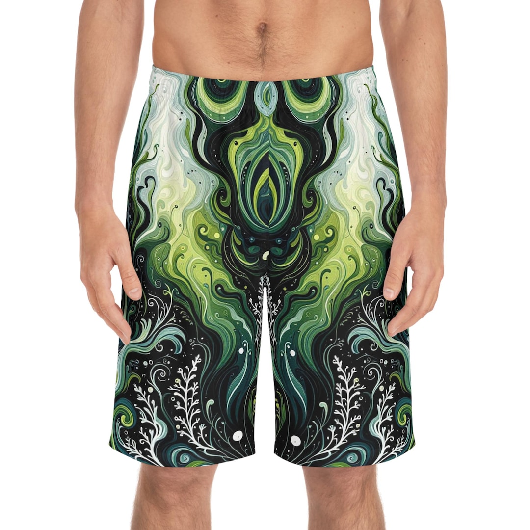 Oceaninspired Mens Board Shorts, Vibrant Beachwear for Summer, Perfect ...
