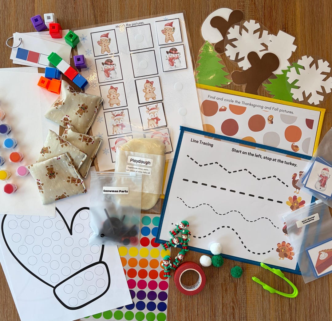 November-december Activity Pack - Etsy