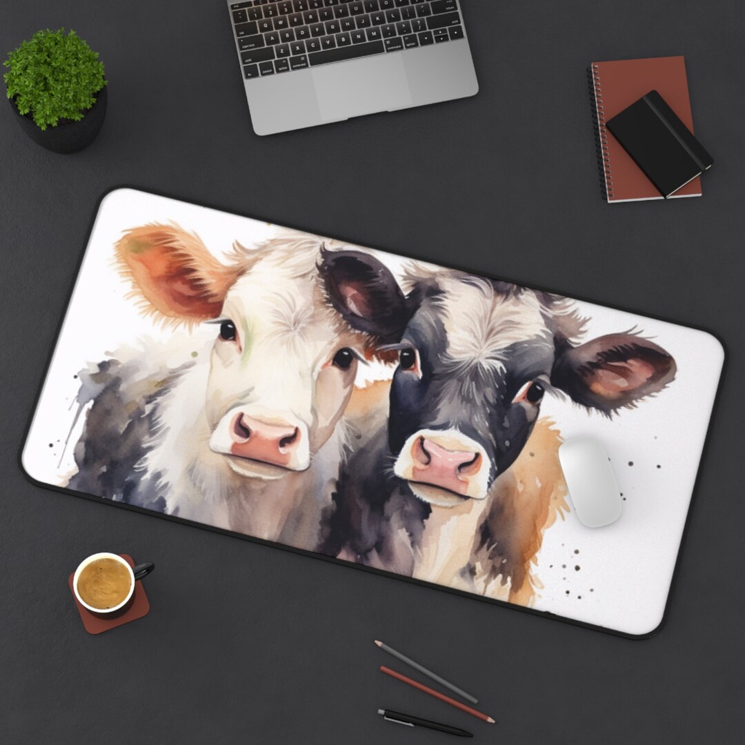 Cow Desk Mat - Etsy
