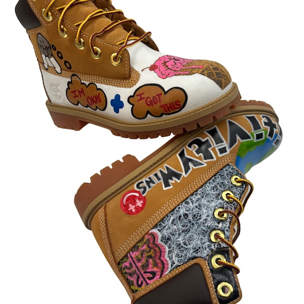 Custom Timberlands - Etsy