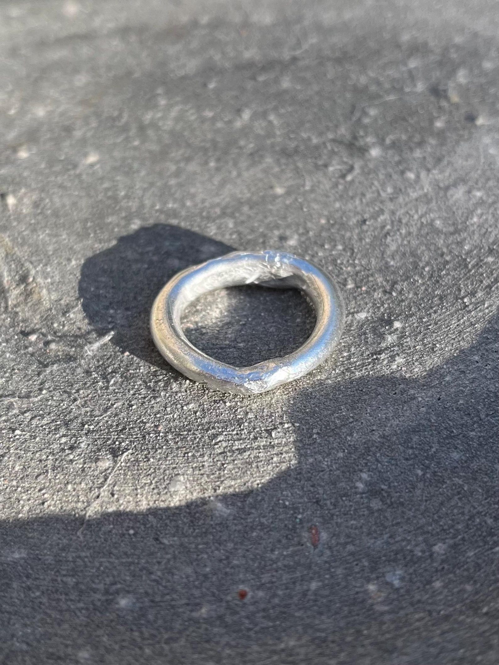 Silver Ring Set With Peridot | Organic Ring | Molten Ring | Scatter Band | Multi Stone Rings ...