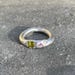 Silver Ring Set With Peridot | Organic Ring | Molten Ring | Scatter ...