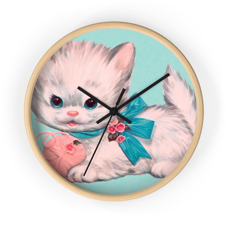 Cat Meow Clock - Etsy