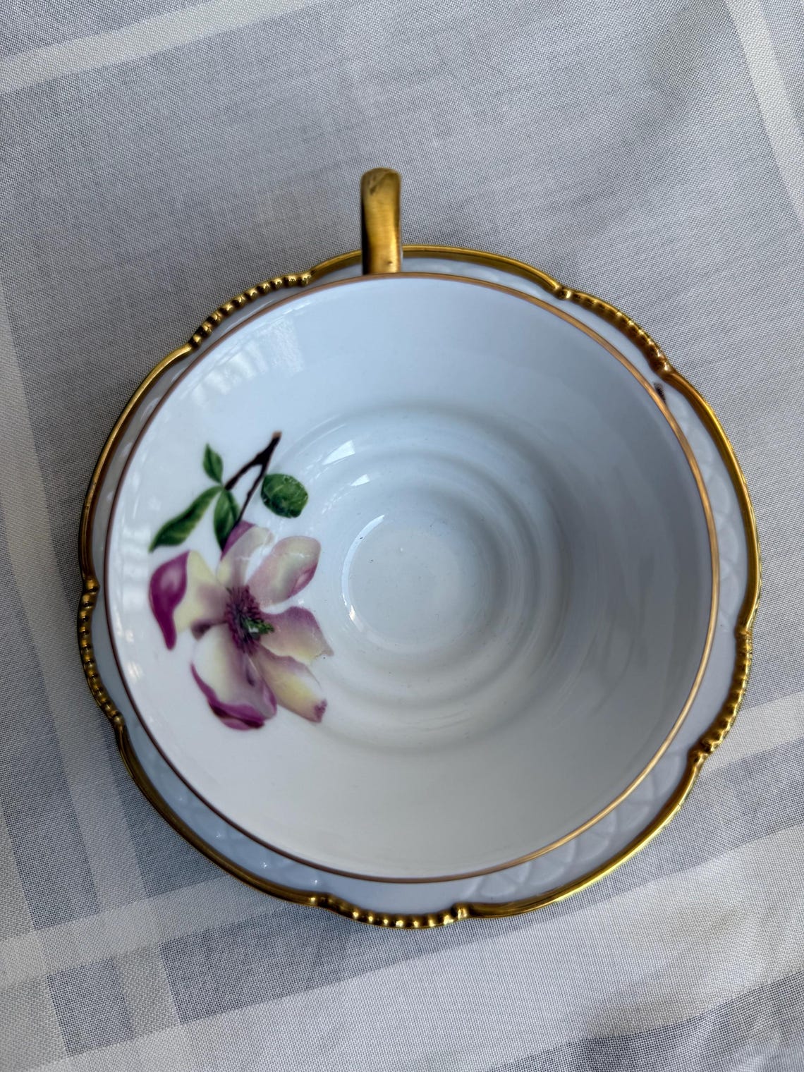 Vintage Mitterteich Bavaria Teacup and Saucer. Magnolia Pattern. Made ...