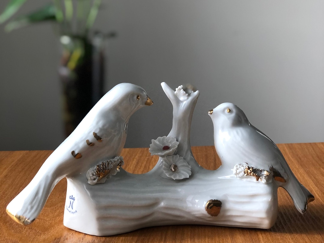 Capodimonte Vintage Birds Porcelain Figurine, Made in Italy - Etsy