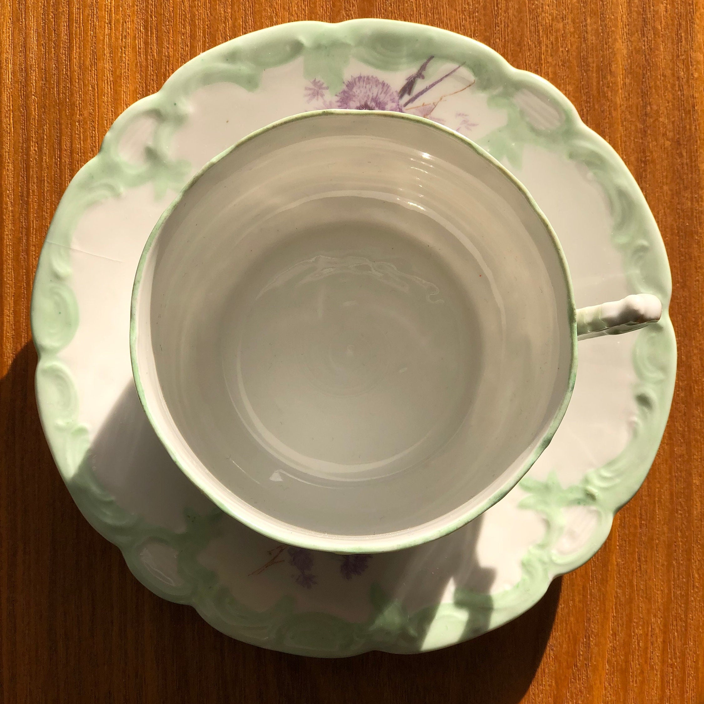 Antique Weimar Hand Painted Teacup and Saucer Set - Etsy